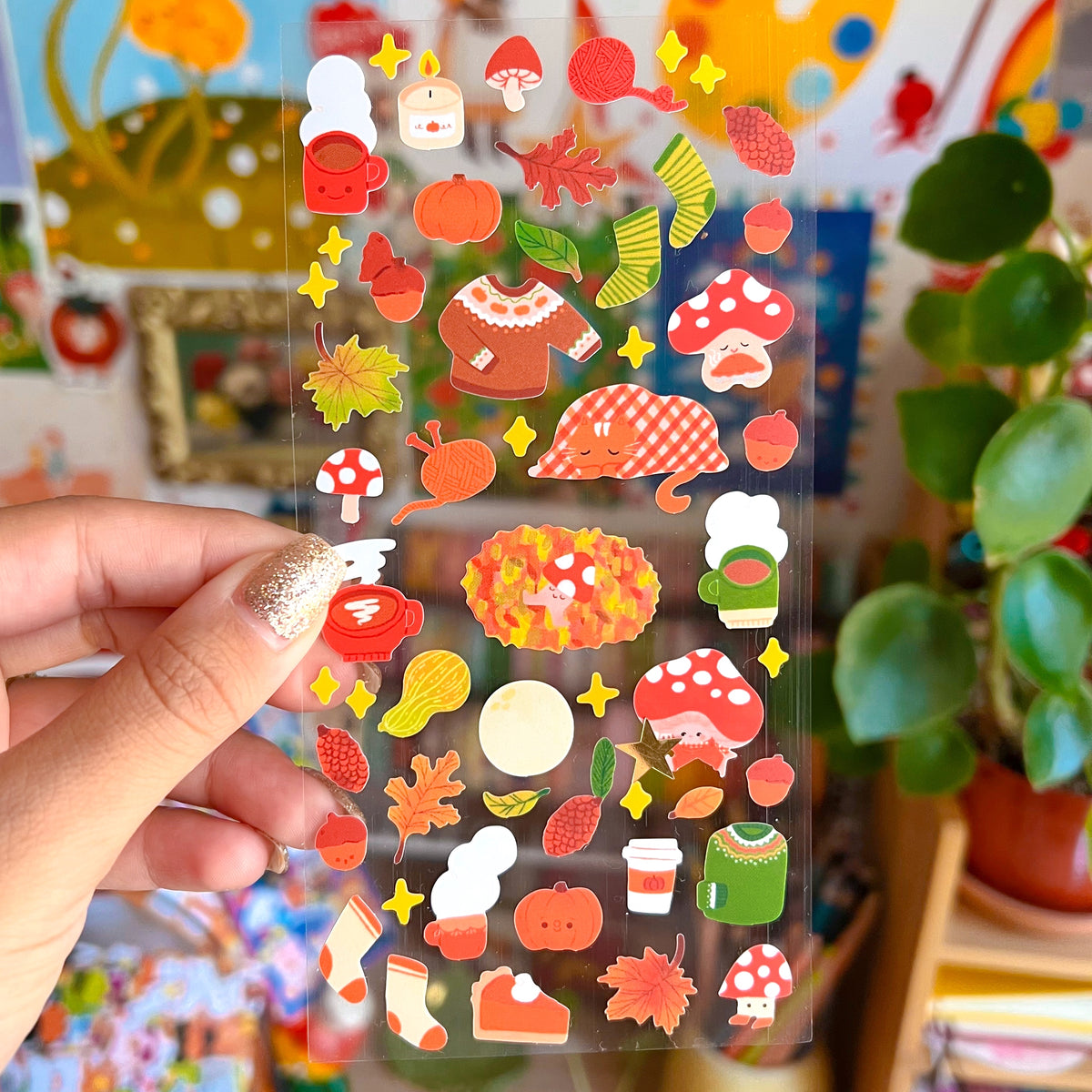 Cozy Fall Vibes Sticker Sheet – Veronica Porlier