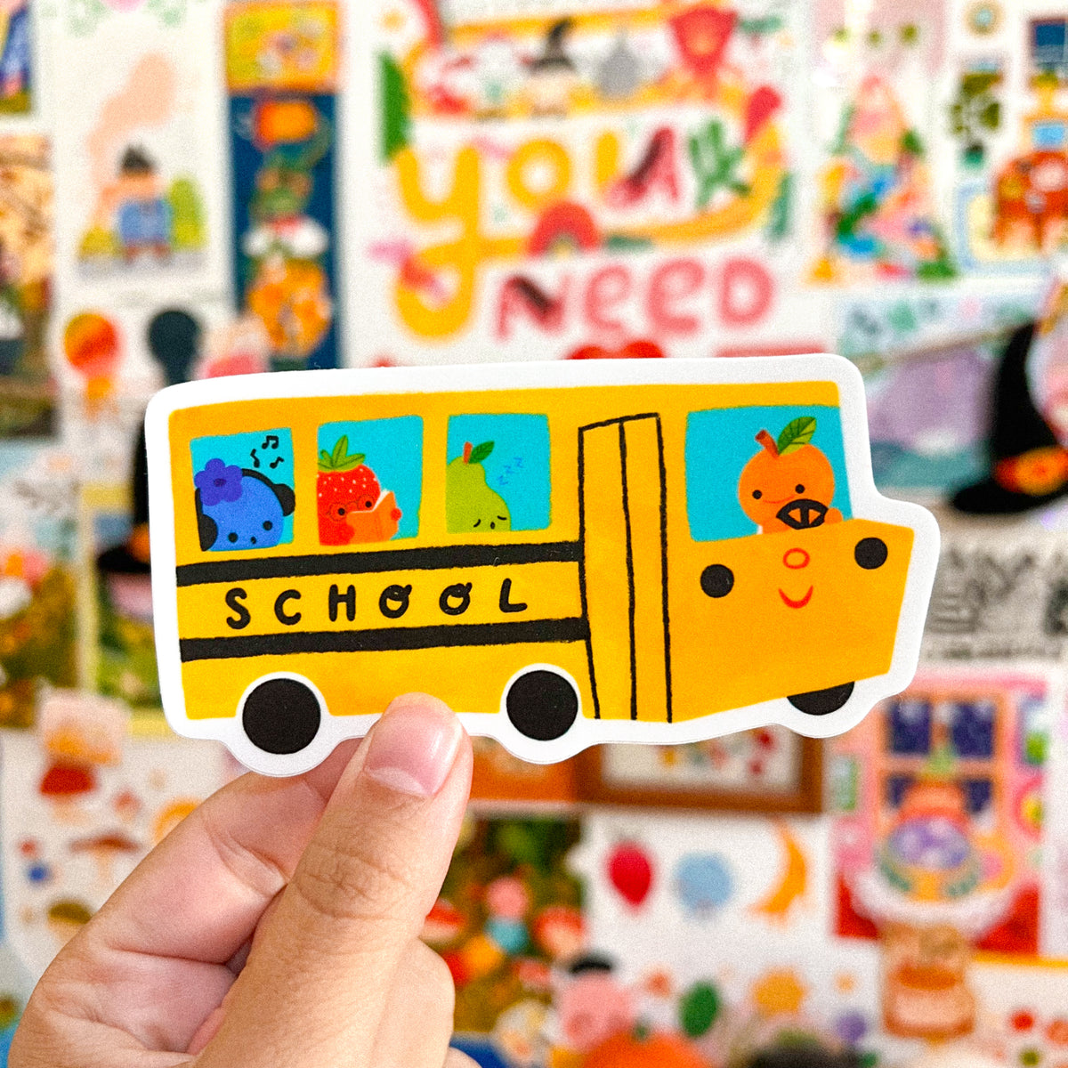 Back to School Bus Sticker – Veronica Porlier