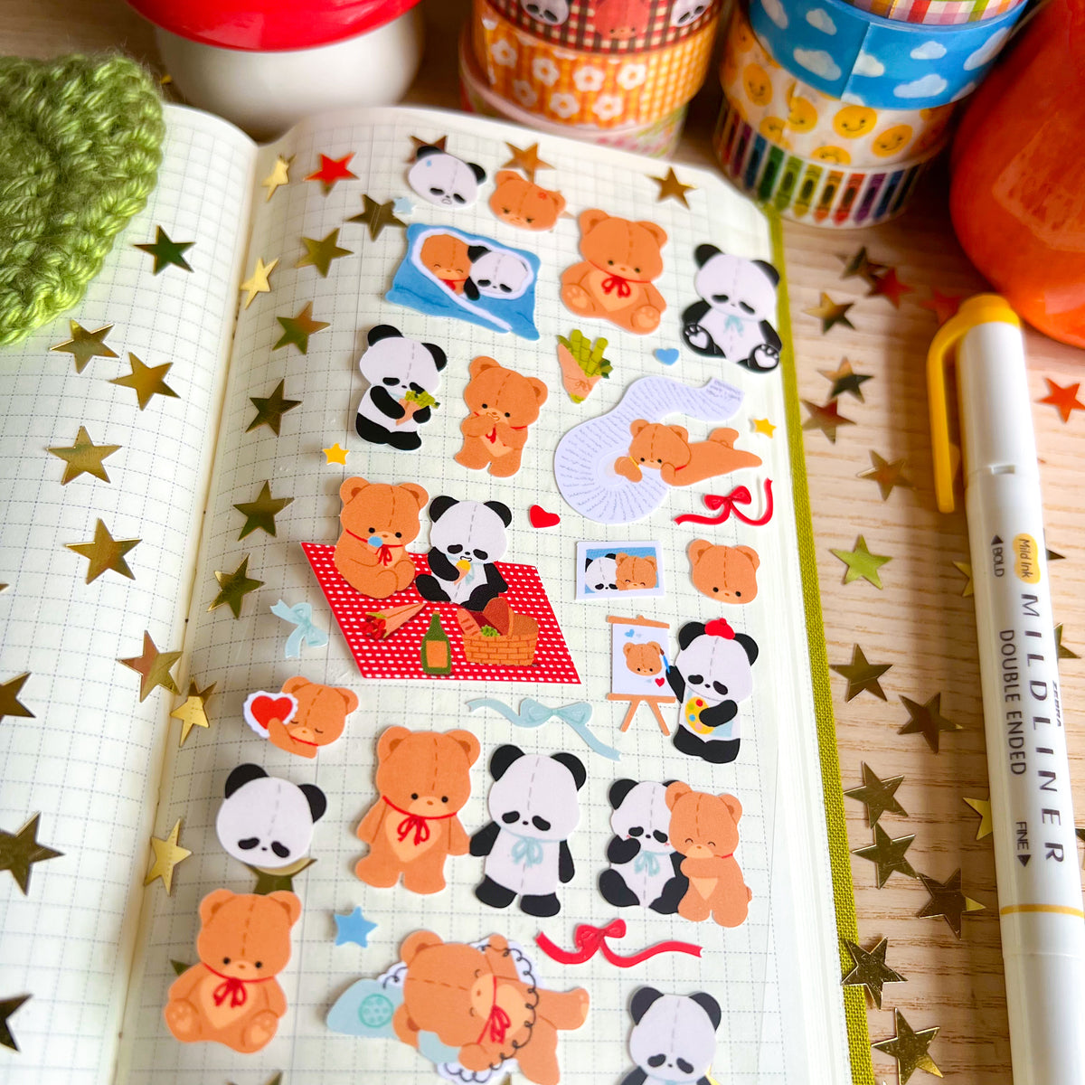 Bamboo & Teddy Sticker Sheet – Veronica Porlier